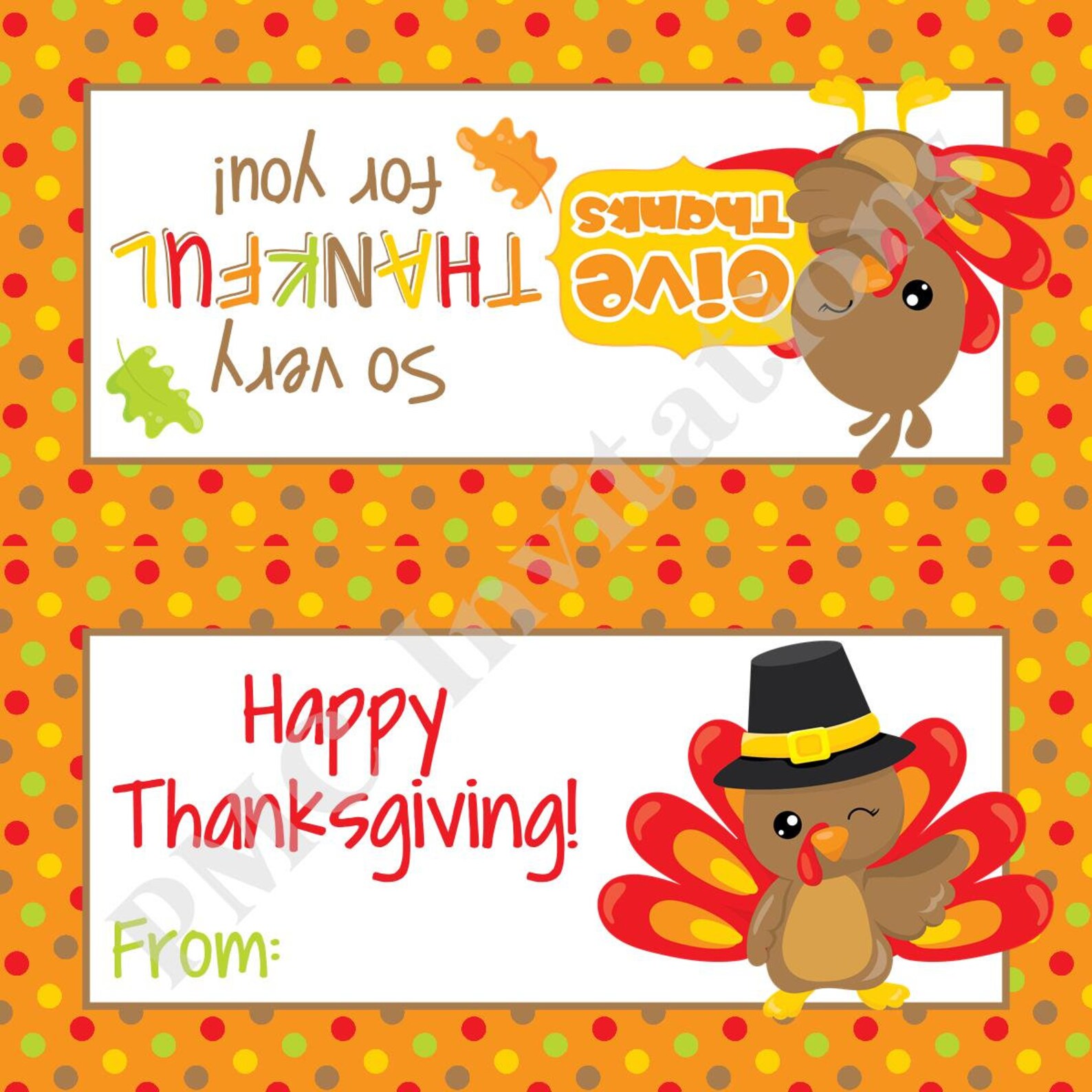 Thanksgiving Treat Bag Topper, Treat Bag Topper, Classroom ...