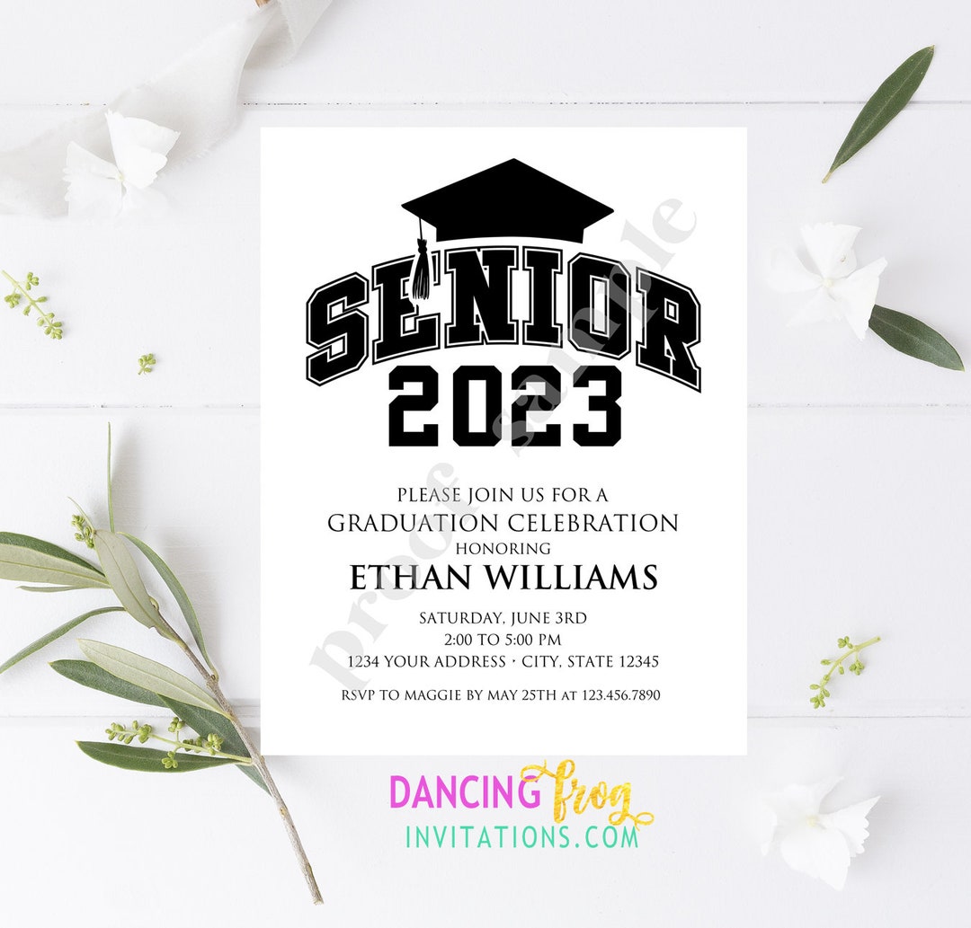 Printed Graduation Invitations Celebration Graduation - Etsy