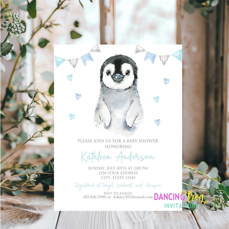 Penguin Baby Shower - Etsy
