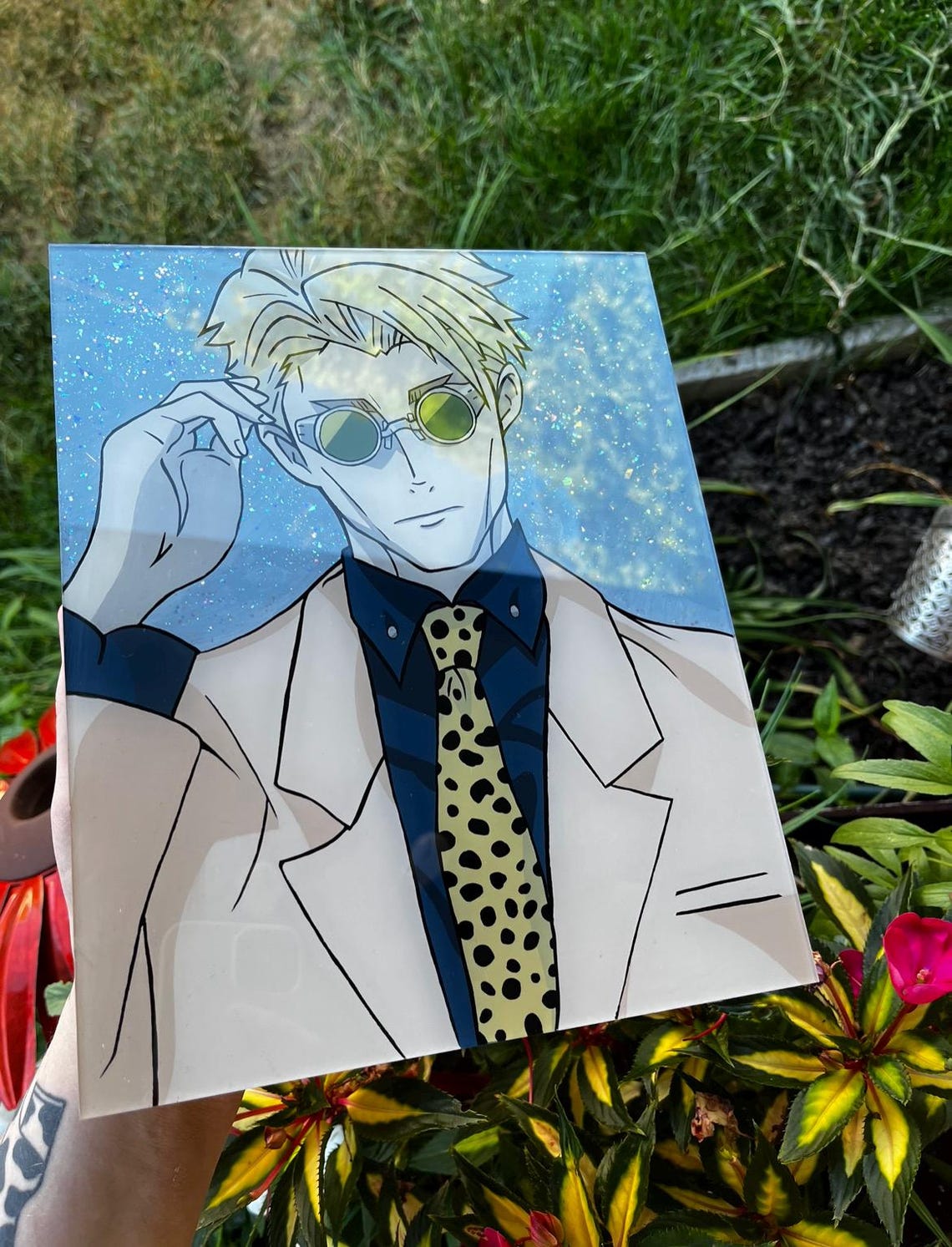 Jujutsu Kaisen's Kento Nanami X Glitter Background - Etsy
