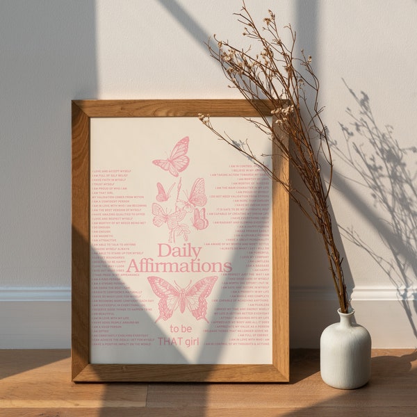 Affirmation Poster - Etsy