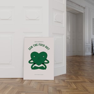 Green Retro Poster, Retro Quote Print, Dorm Room Decor, Digital ...