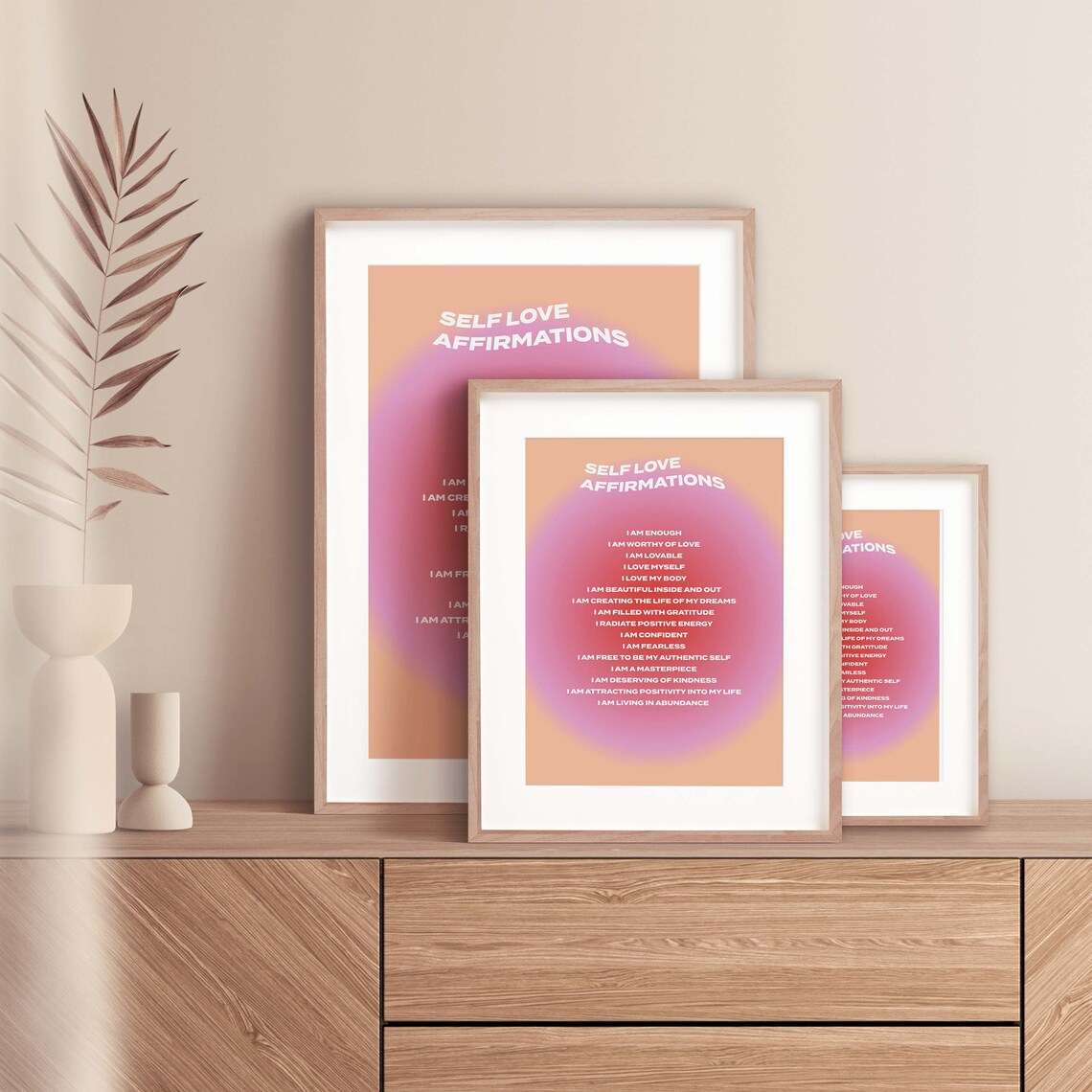 Self Love Affirmations Affirm Poster Positive Quote Print - Etsy