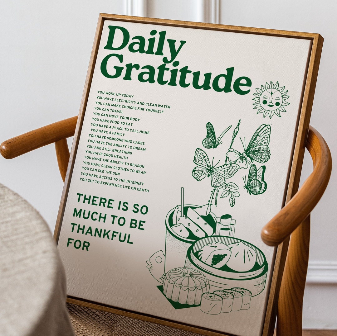 CUSTOM Green Retro Poster, Retro Quote Print, Dorm Room Decor, Digital ...