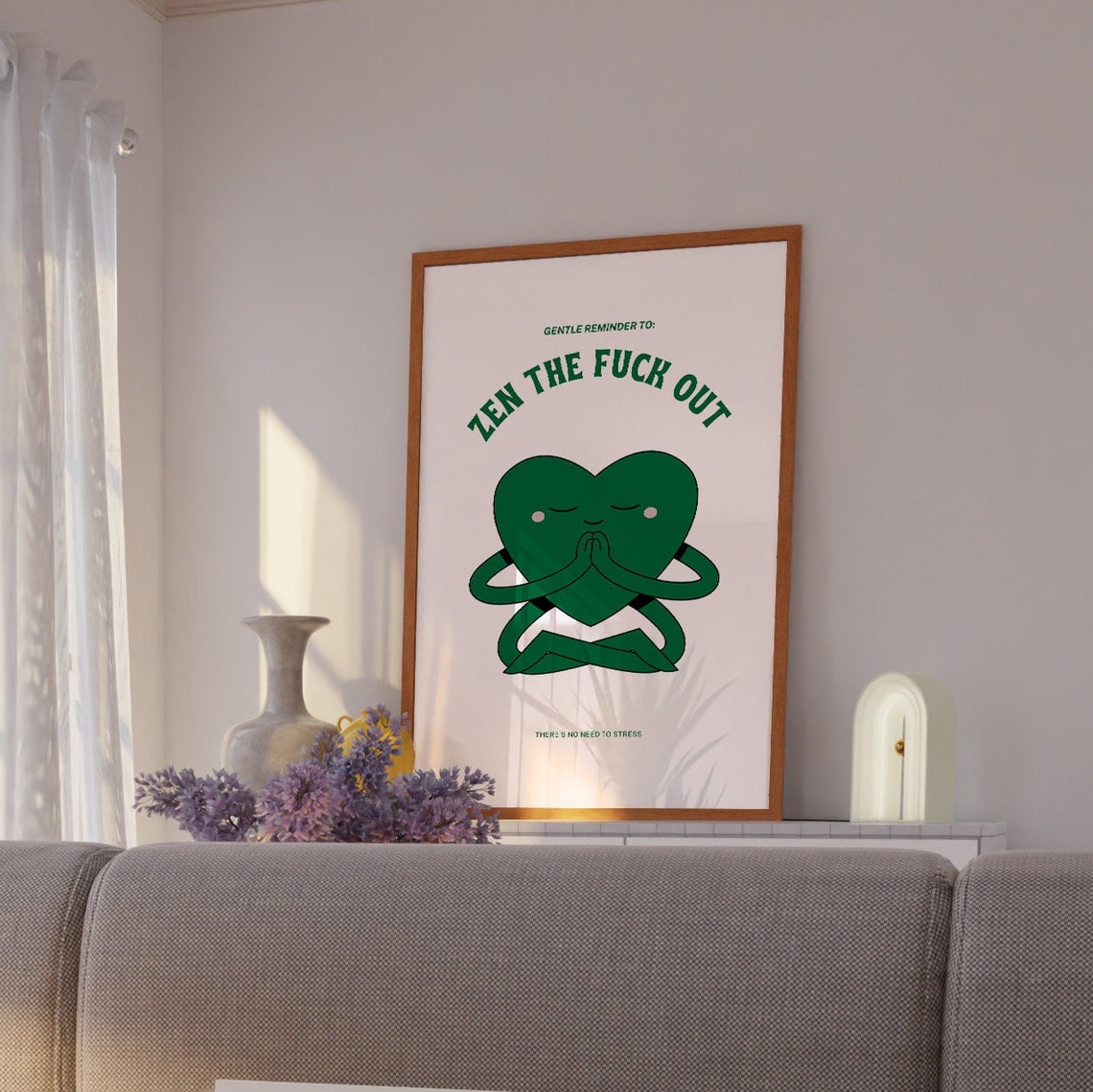 Green Retro Poster Retro Quote Print Dorm Room Decor - Etsy