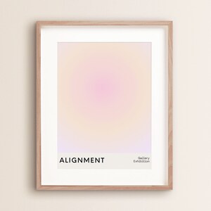 Pink Aura Poster, Pink Gradient Poster, Pink Gallery Wall, Trendy Wall ...