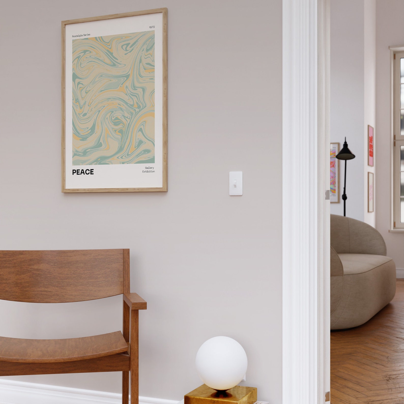 Aura Poster, Retro Gradient Poster, Grainy Gradient, Affirmation Poster ...