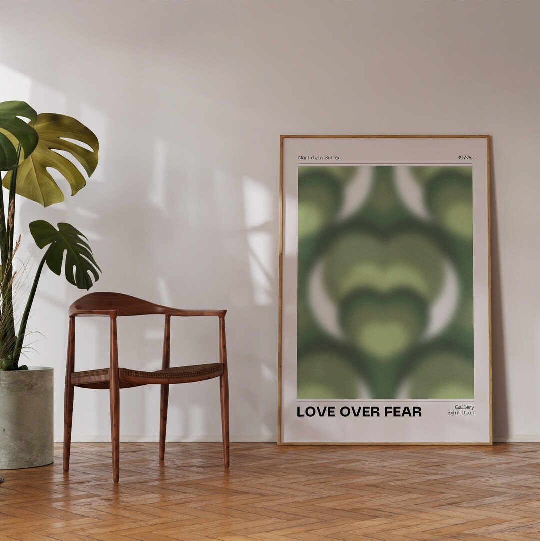 Green Retro Poster, Retro Quote Print, Dorm Room Decor, Digital ...