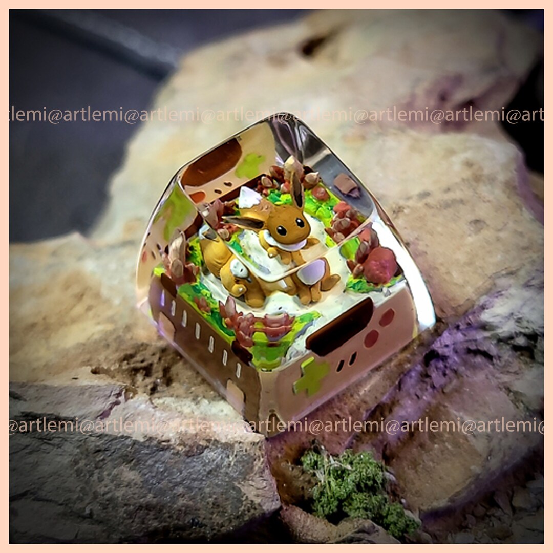 Eevee Pokemon Keycaps, Pokemon Mechanical Keyboard Buttons, Pokemon ...