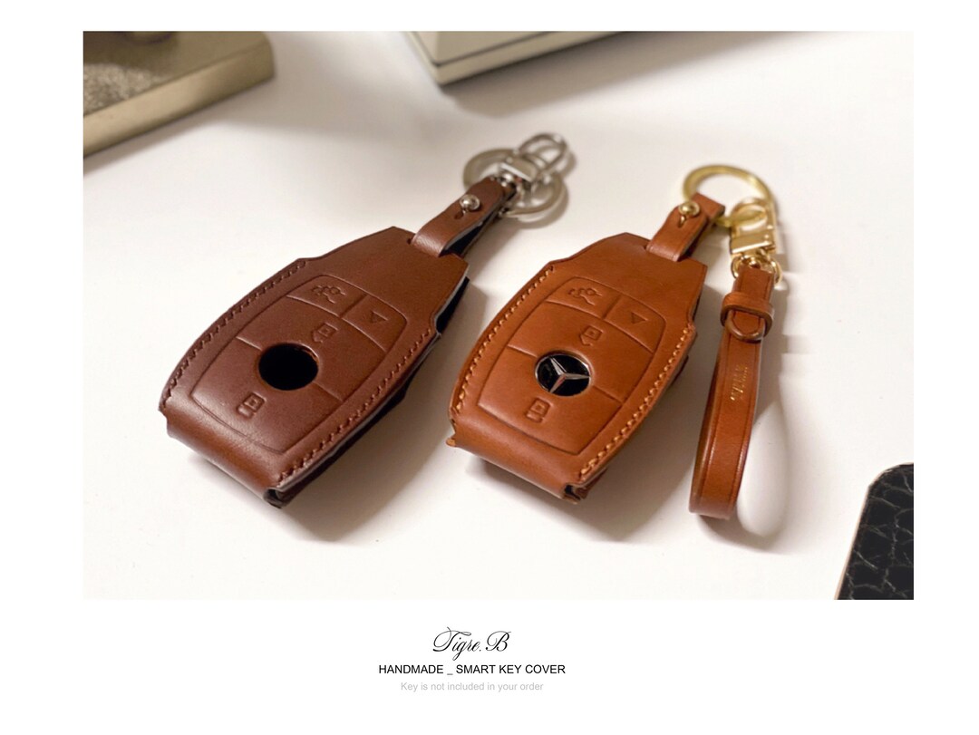 Mercedes Benz Handmade Leather Key Cover, Mercedes Benz Smart Key Case ...
