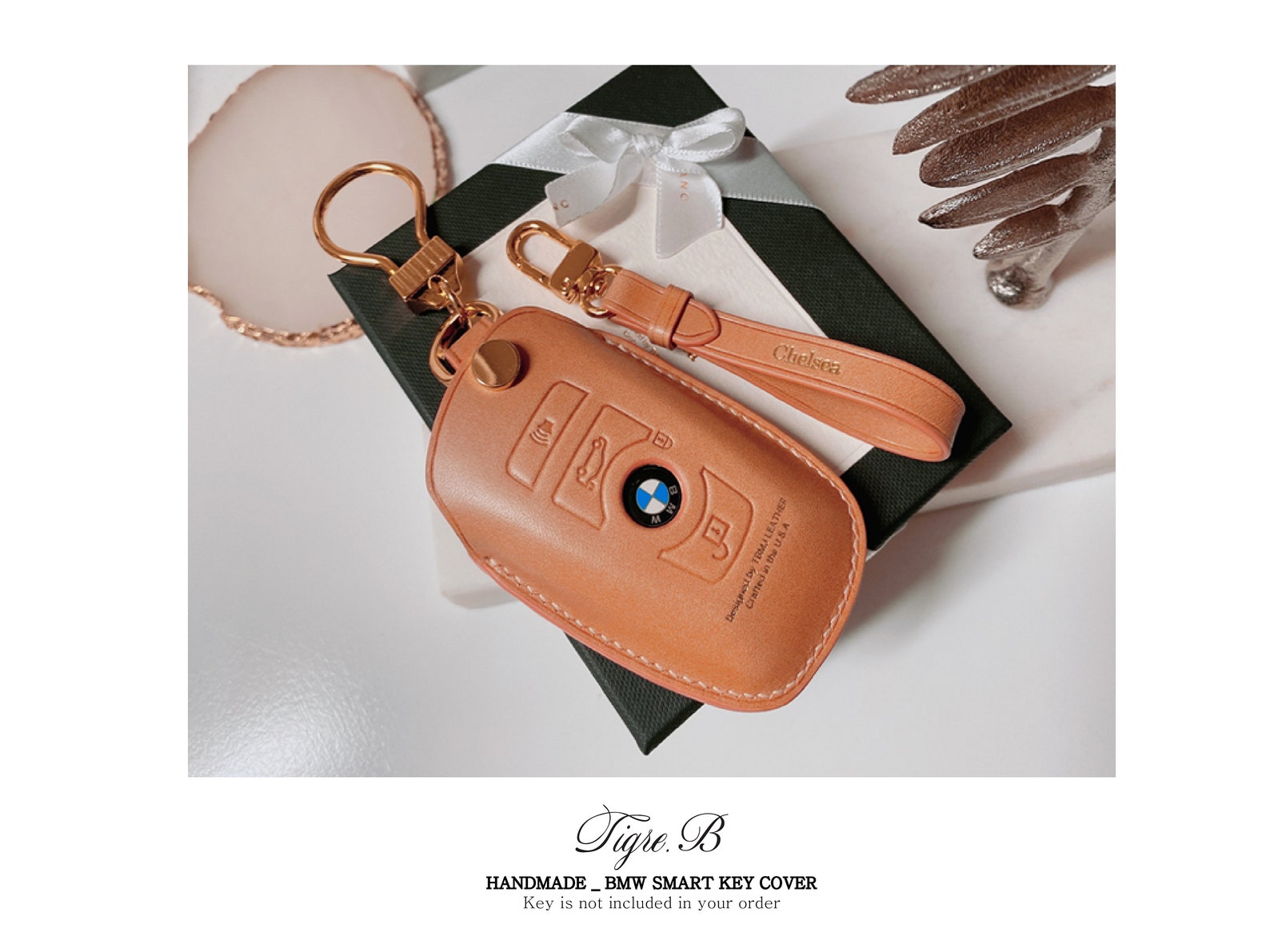 Bmw Handmade Leather Key Cover BMW Smart Key Case BMW Key | Etsy