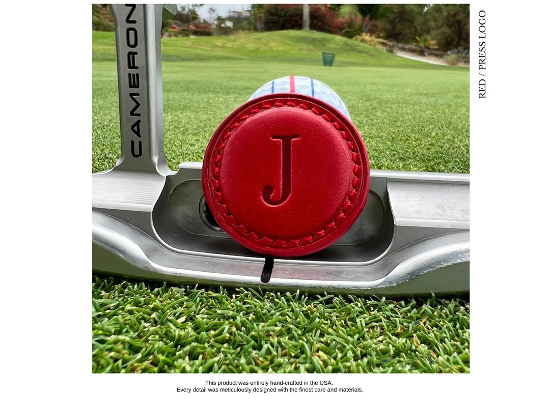 Personalized Leather Ball Mark, Handmade Leather Golf Ball Marker, With ...
