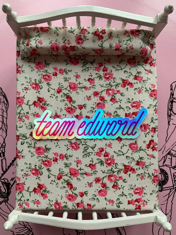 Holographic Team Edward Twilight Sticker - Etsy