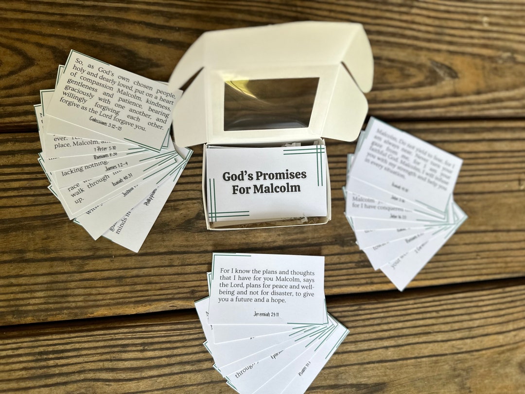 Personalized Encouragement Scripture Cards Daily Scripture Cards ...