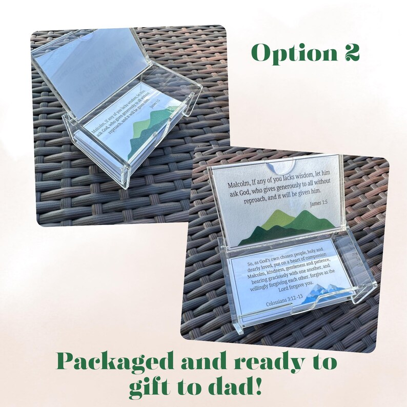 Personalized Father’s Day Scripture Cards for Dad Gift of Bible Verses ...