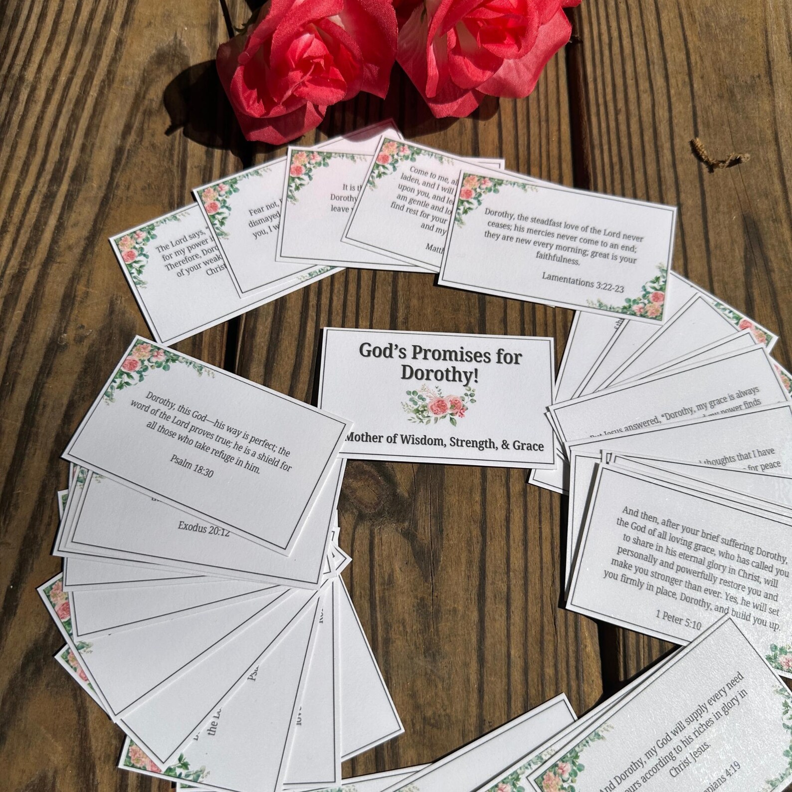 Personalized Mother’s Day Scripture Cards for Mom Gift of Bible Verses ...