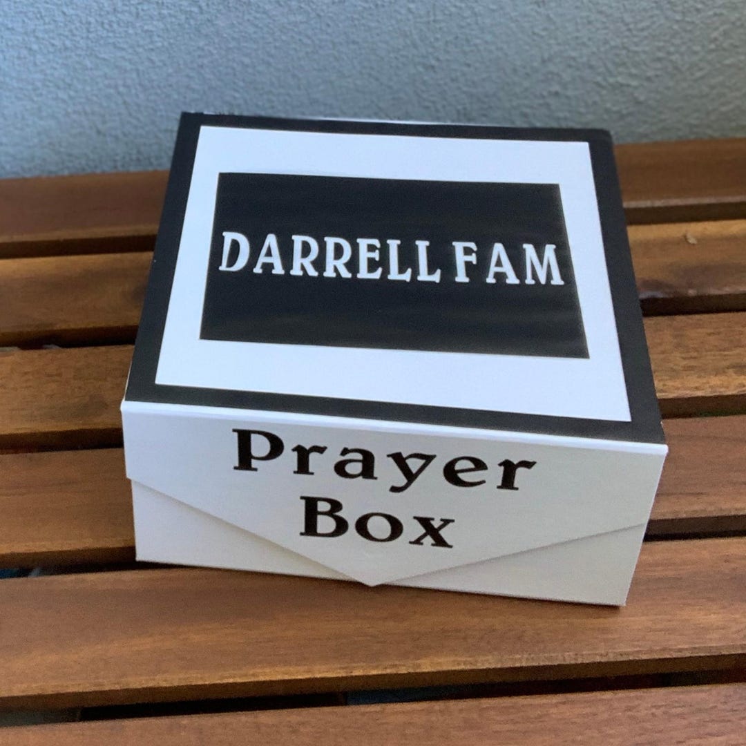 Scripture Prayer Box Personalized Scripture Box Baptism Gift Box ...