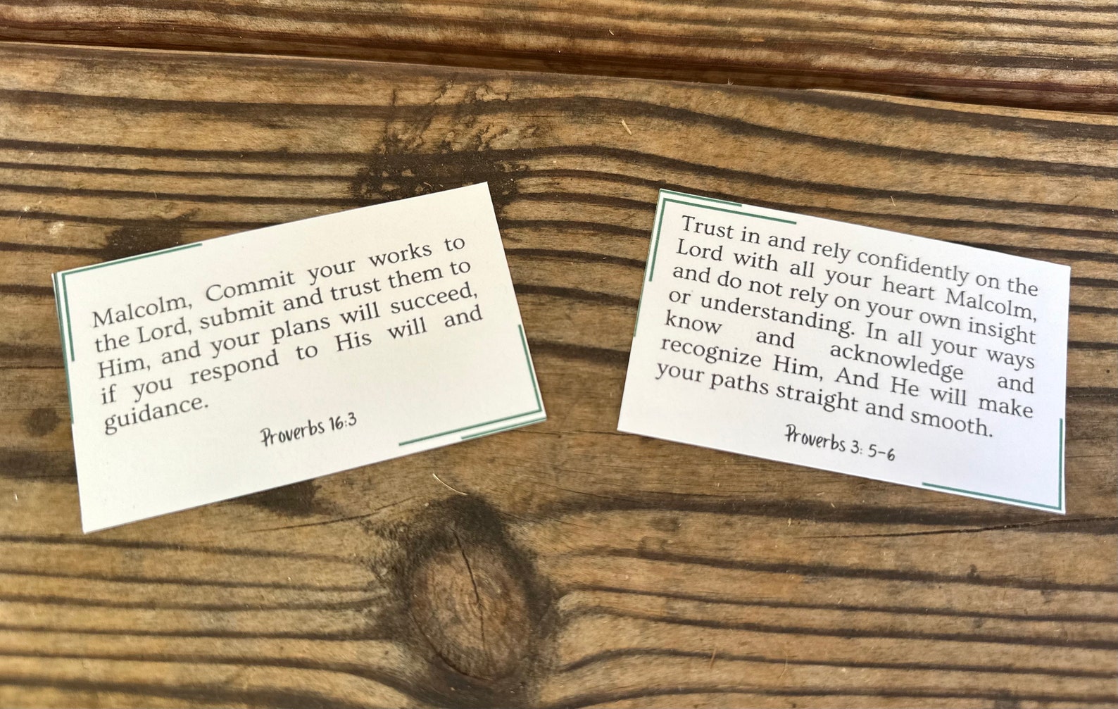 Personalized Encouragement Scripture Cards Daily Scripture Cards ...
