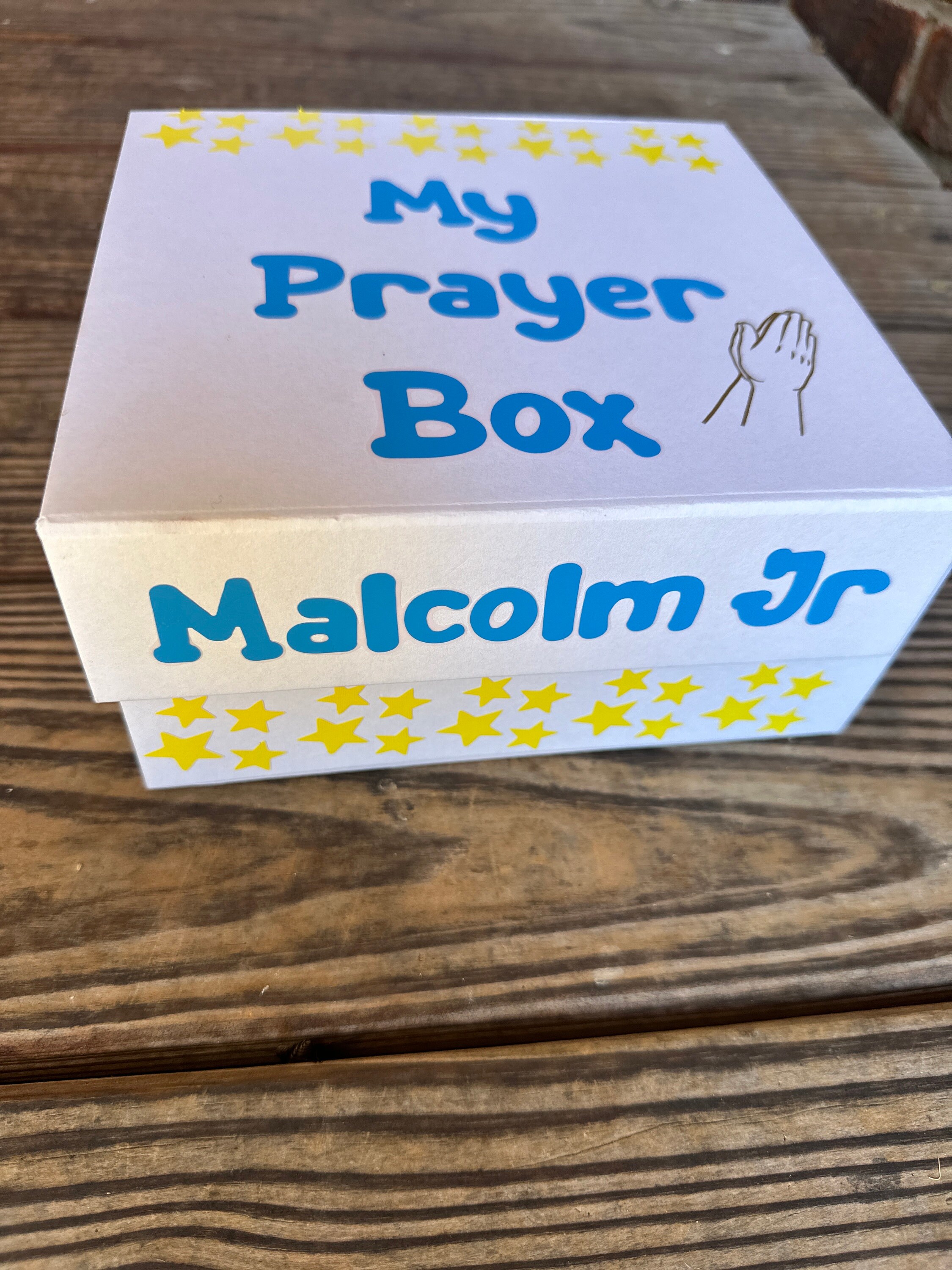 Kids Prayer Box Scripture Baptism Gift Box Christian Prayer Box ...