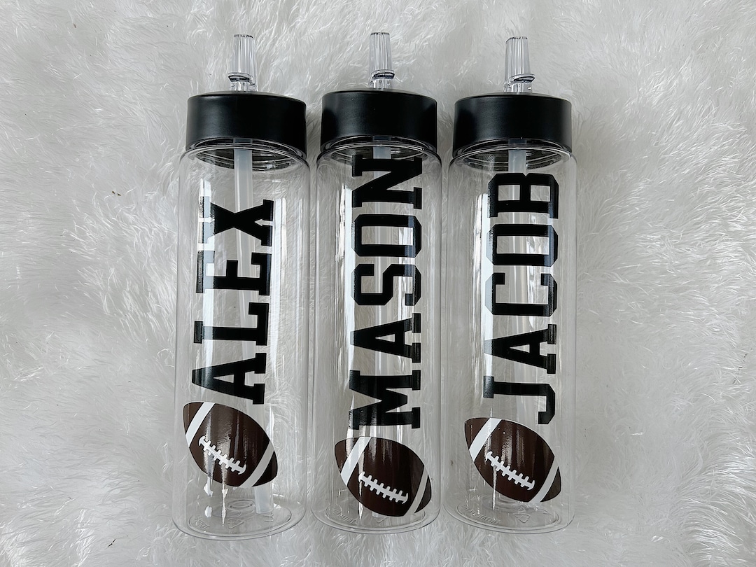 Football Water Bottle / Football Team Water Bottles / Football - Etsy
