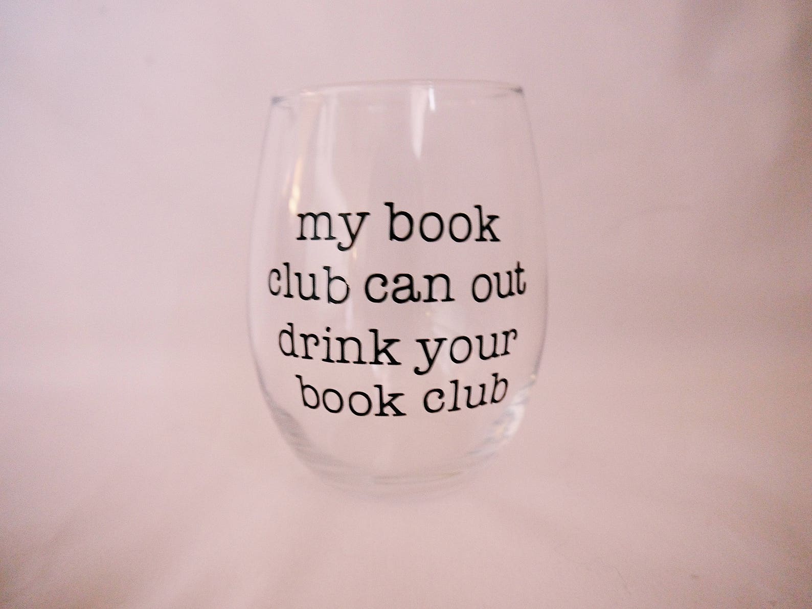 Book Club Wine Glass Book Club T Book Club Idea Etsy