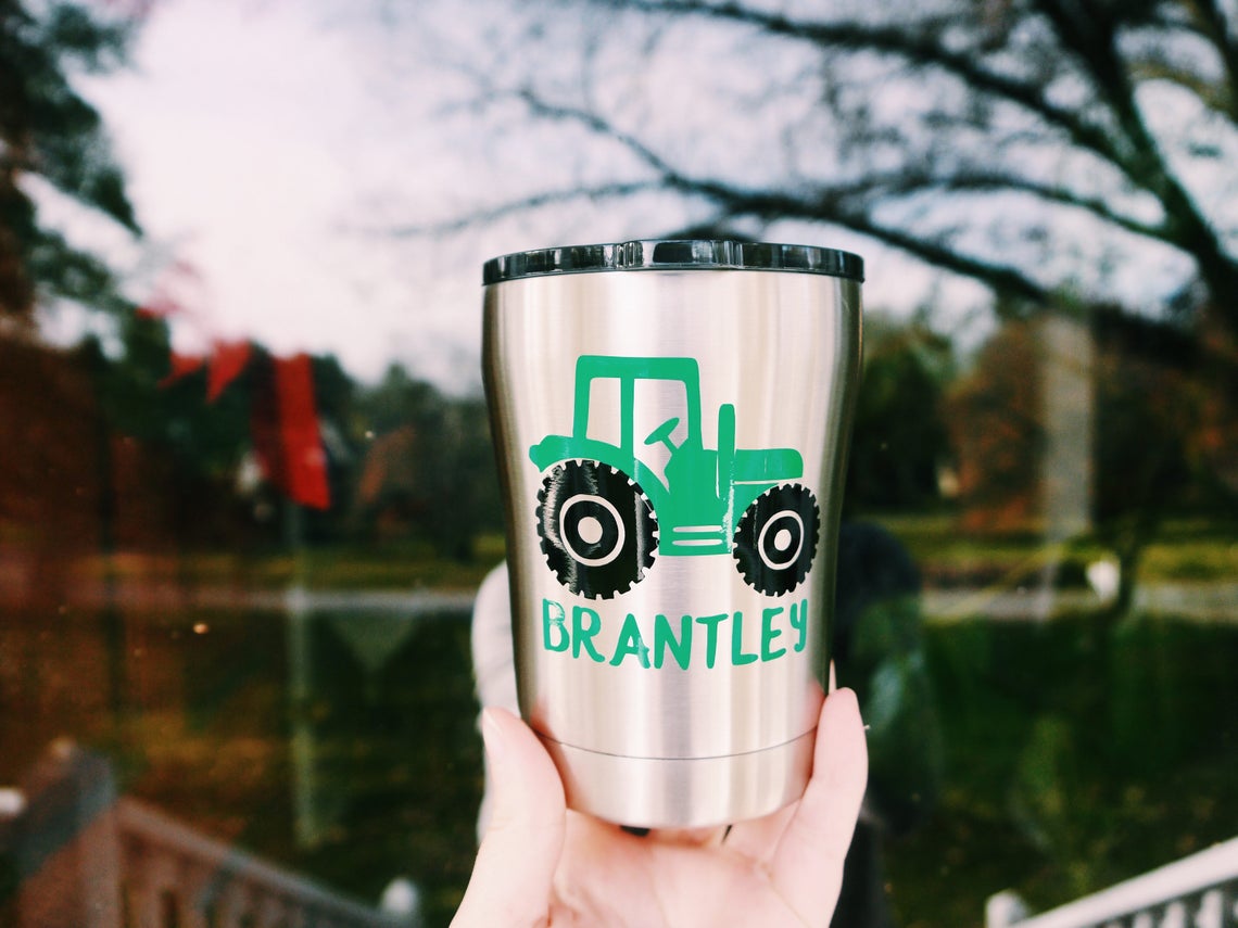 Tractor Cup // Kids Mug // Boys Tractor Cup // Tractor Tumbler - Etsy