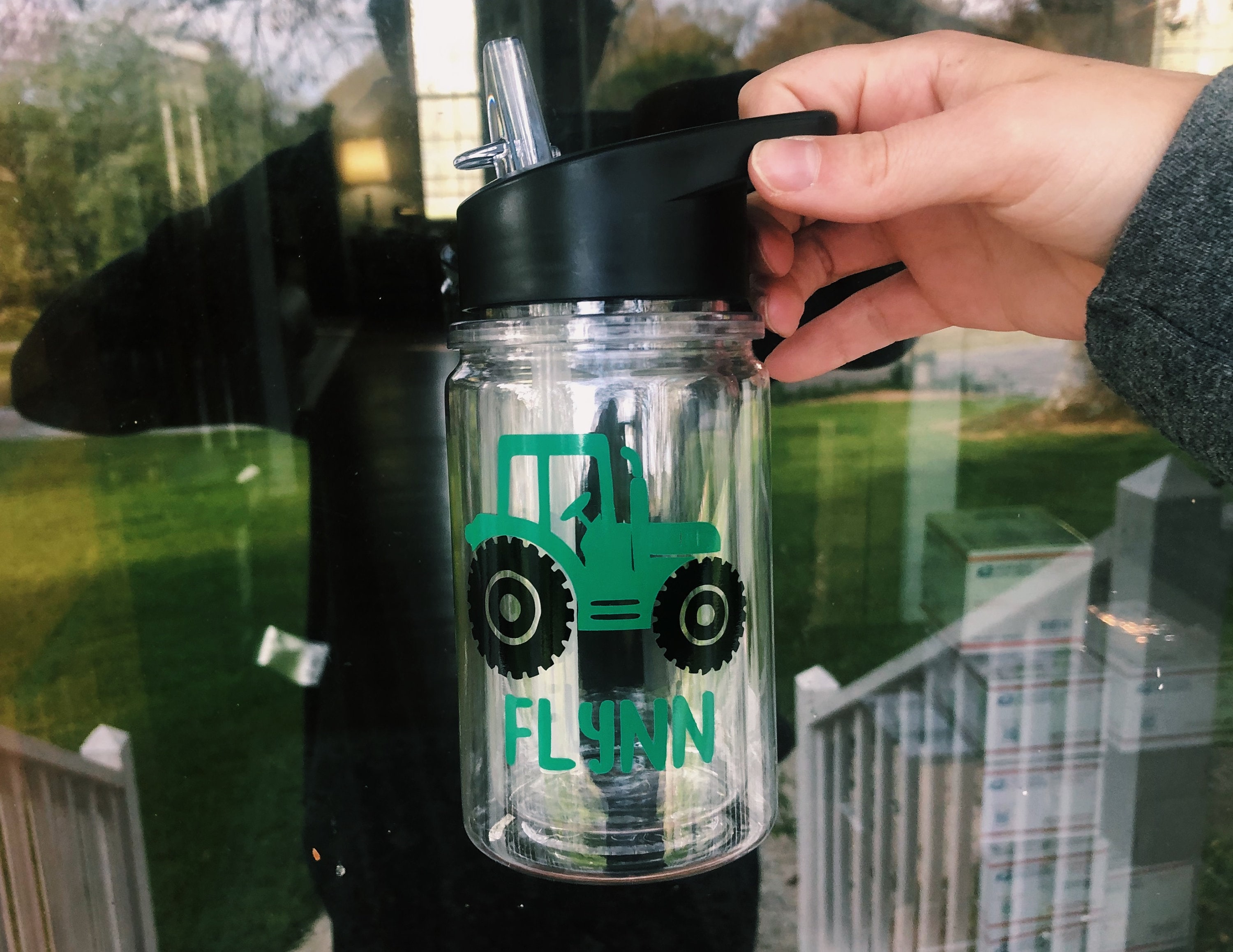 Tractor Water Bottle / Kids Tractor Water Bottle / Kids Tractor Tumbler ...
