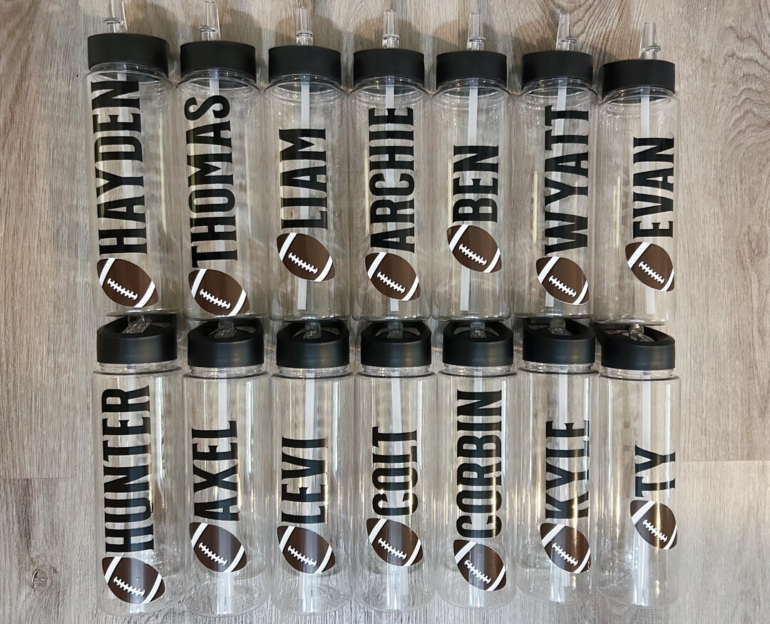 Football Water Bottle / Football Team Water Bottles / Football Team ...