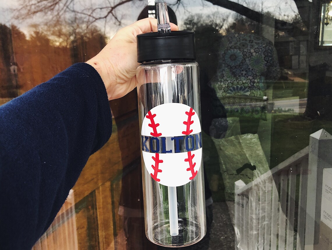 Baseball Water Bottle / Baseball Party Favors / Baseball Team | Etsy