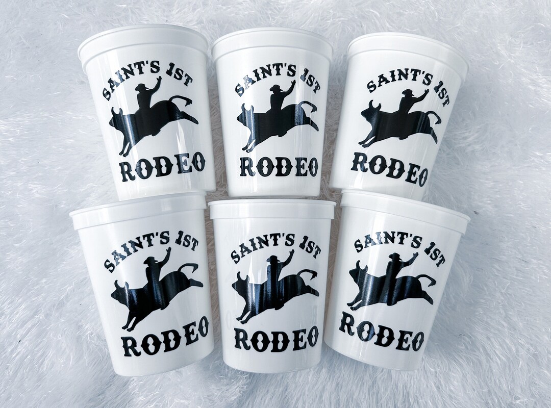 First Rodeo Birthday Party Cups / First Rodeo Decor / First Rodeo ...