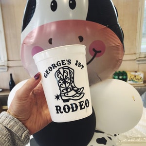 First Rodeo Birthday Party Cups / First Rodeo Decor / First Rodeo ...
