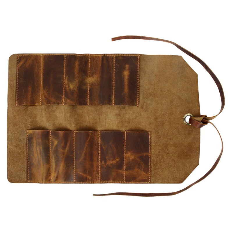 Leather Tool Roll Pouch Craft Tool Roll Leather Tool Case | Etsy