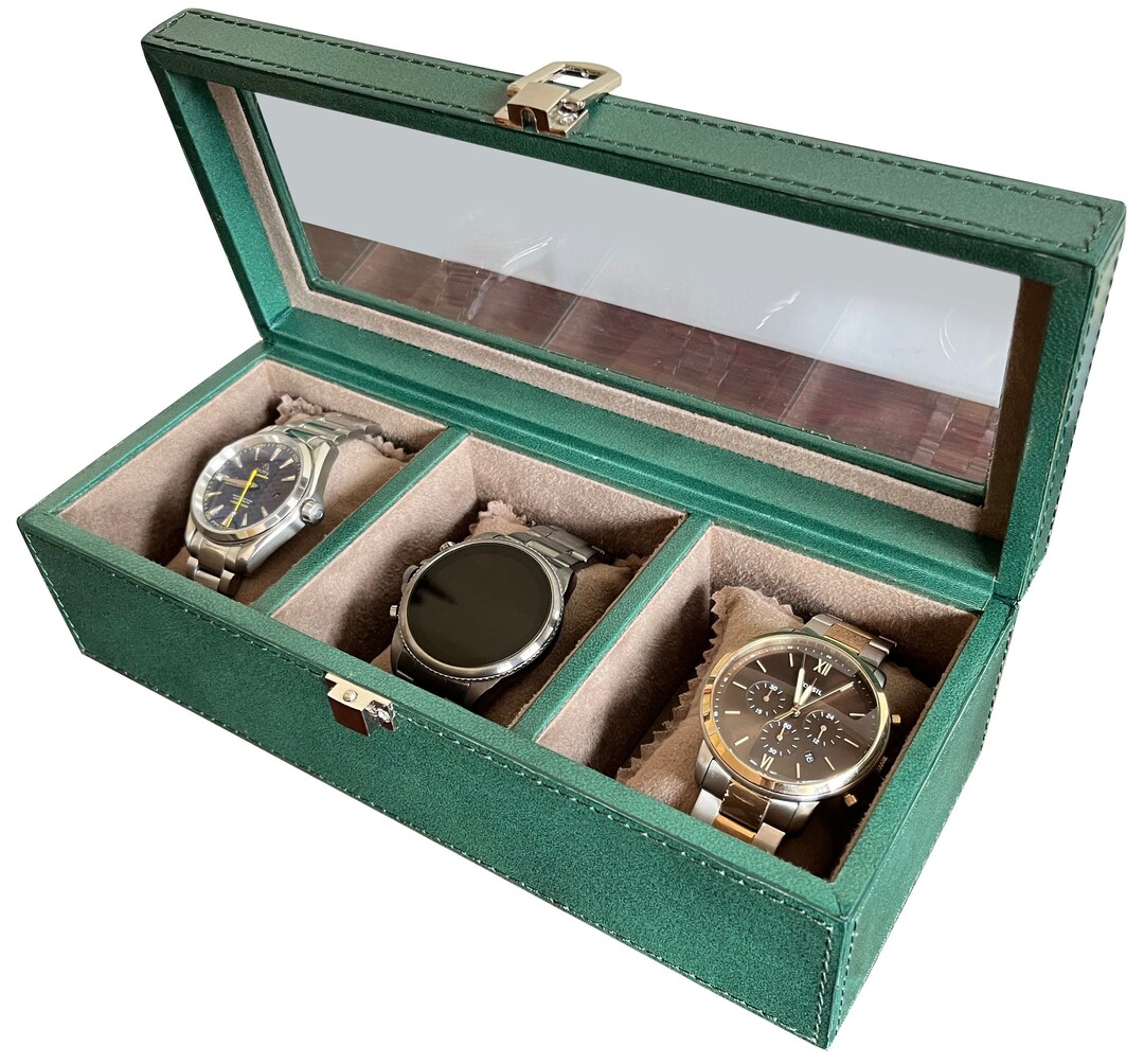 3 Slots Watch Box, Corporate Gifts, Watch Box, Husband Gift, Watch Box ...