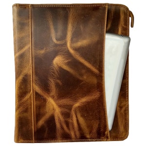 Leather Portfolio Letter Size Organizer Folders Leather - Etsy