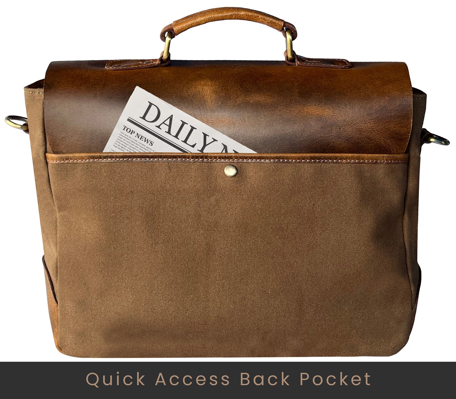 Leather Canvas Bag Crossbody Messenger Bag 14 Laptop - Etsy