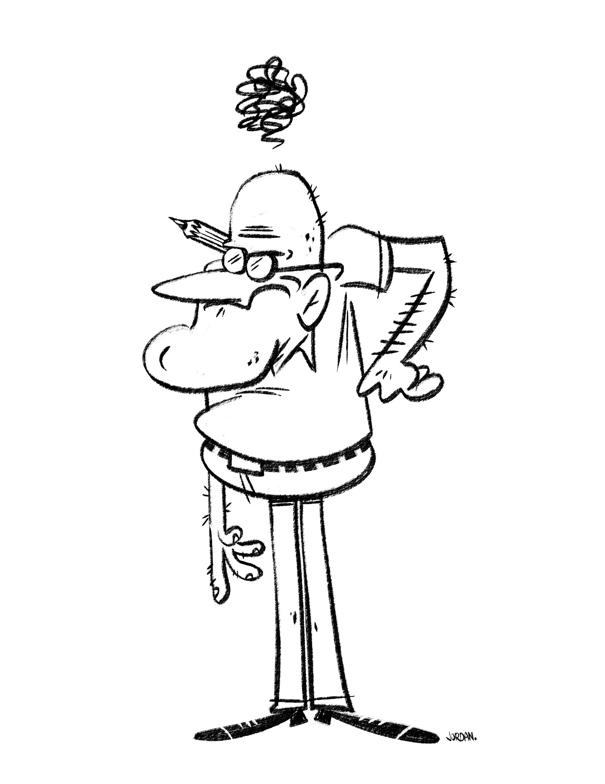 PRINT: Milt Kahl Disney Animator Caricature, 8.5" X 11" - Etsy