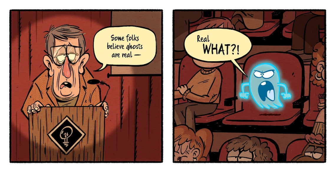 PRINT: Ghost Comic Strip Cartoon 8.5x11 - Etsy