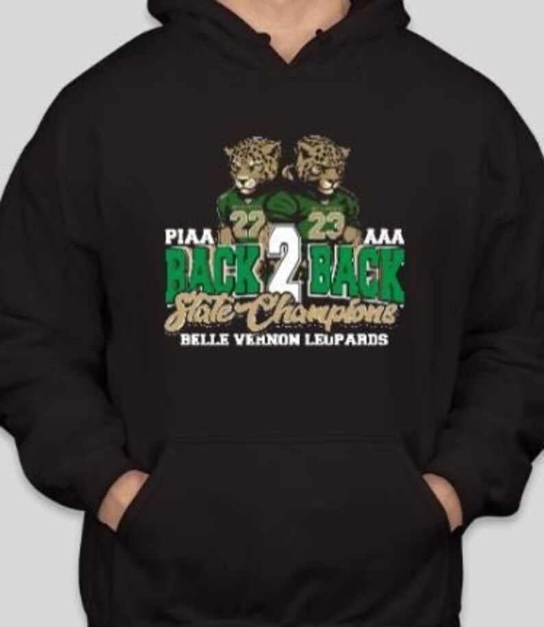 Belle Vernon Leopards 2023 PIAA AAA State Champs Hoodie Size Adult ...