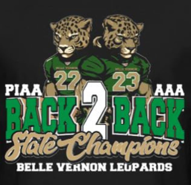 Belle Vernon Leopards 2023 PIAA AAA State Champs Hoodie Size Adult ...