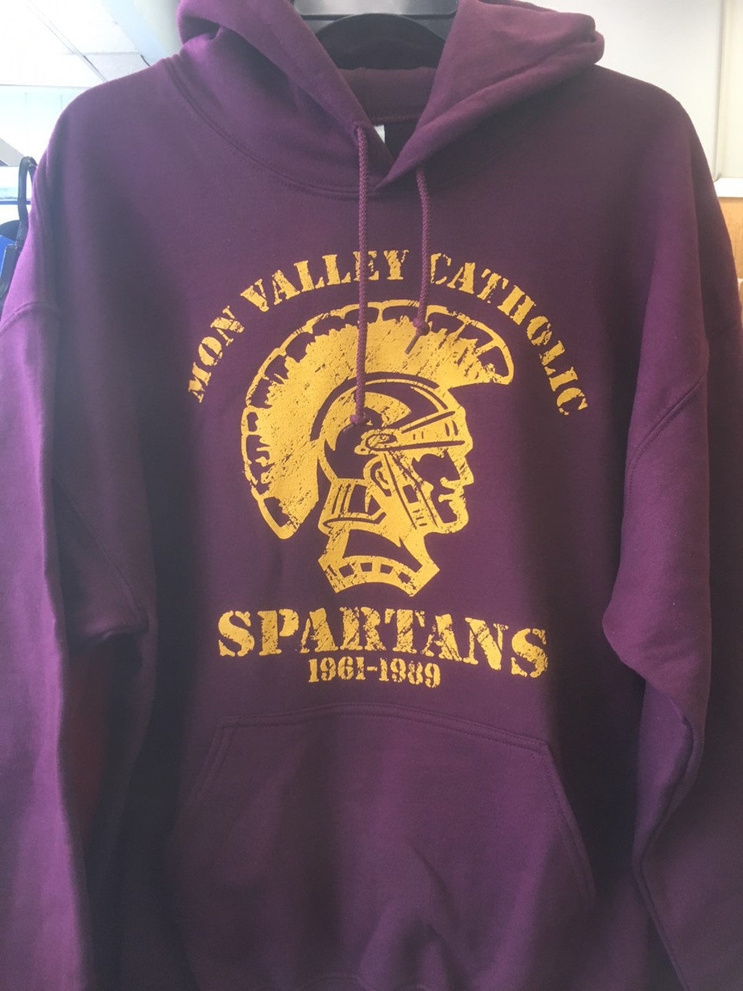 MON VALLEY CATHOLIC High School Throwback Hoodie Adult Size M-5XL Mon ...