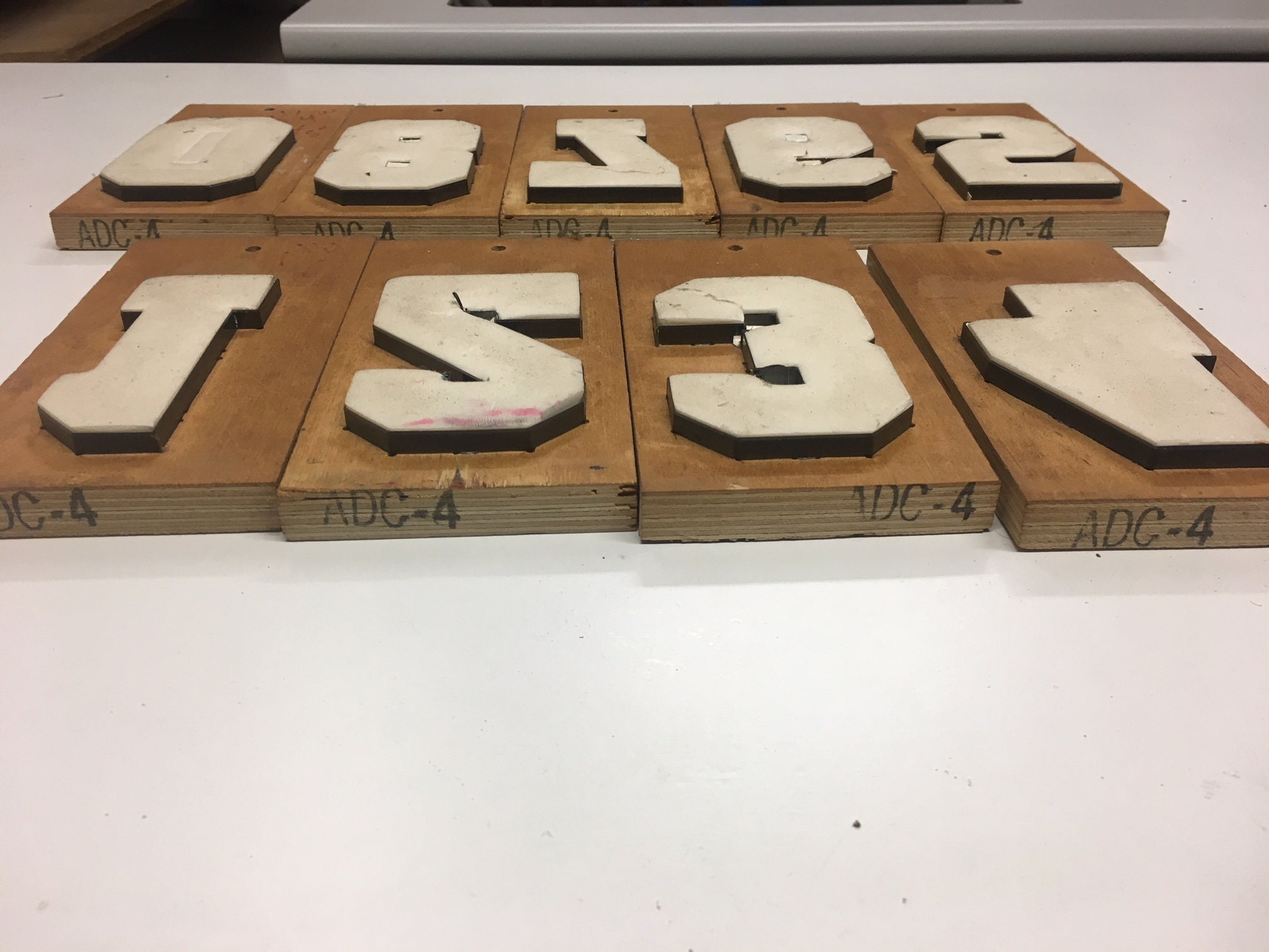 Vintage 80's ADC Die Cutter Model B-2 and ADC Steel Rule Cutting Dies ...