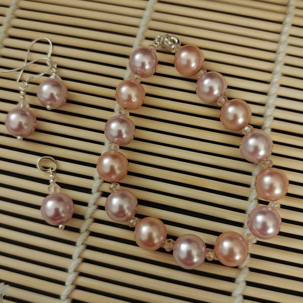 Pink Pearl Jewelry - Etsy
