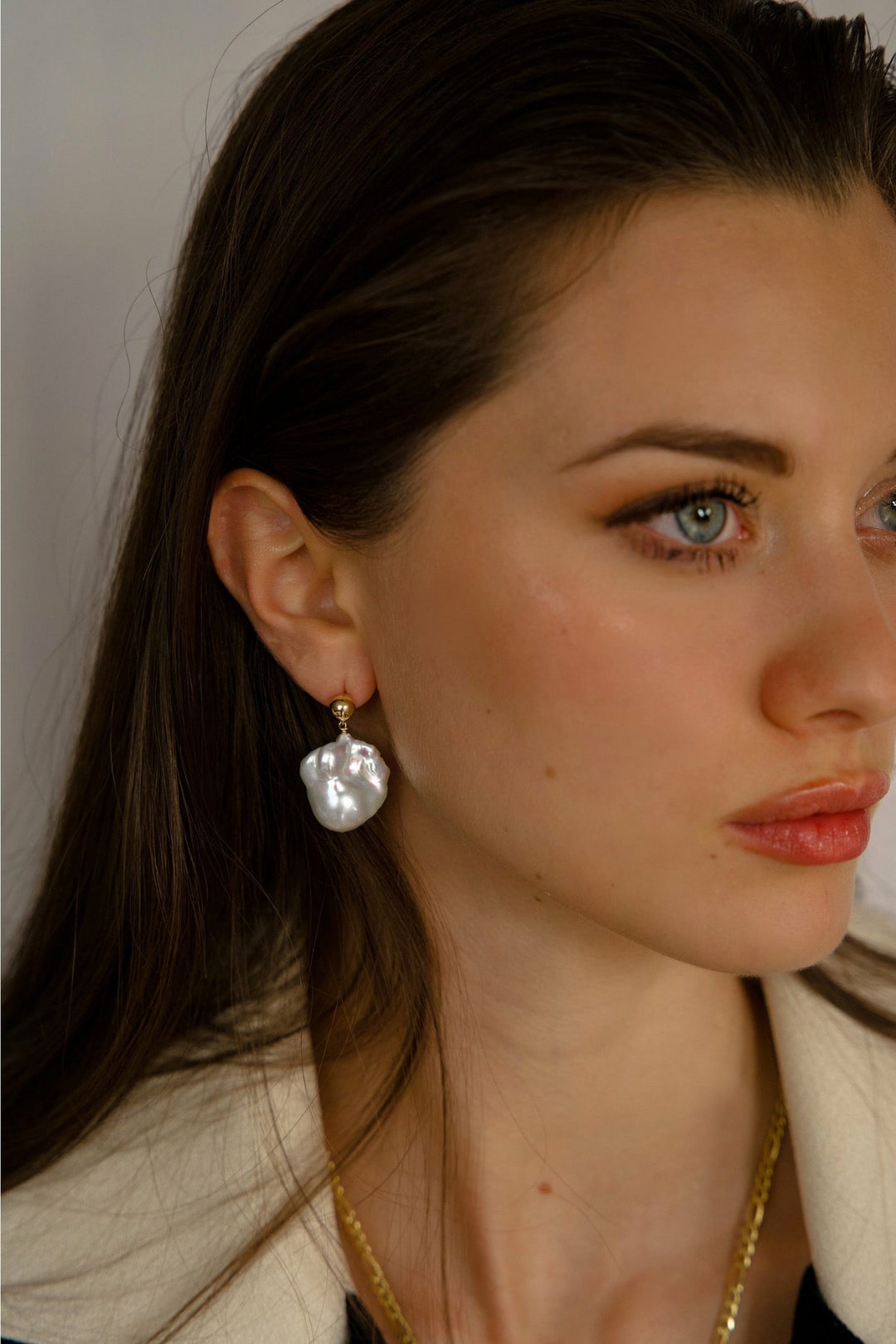 Ariel Pearl Earrings - Etsy