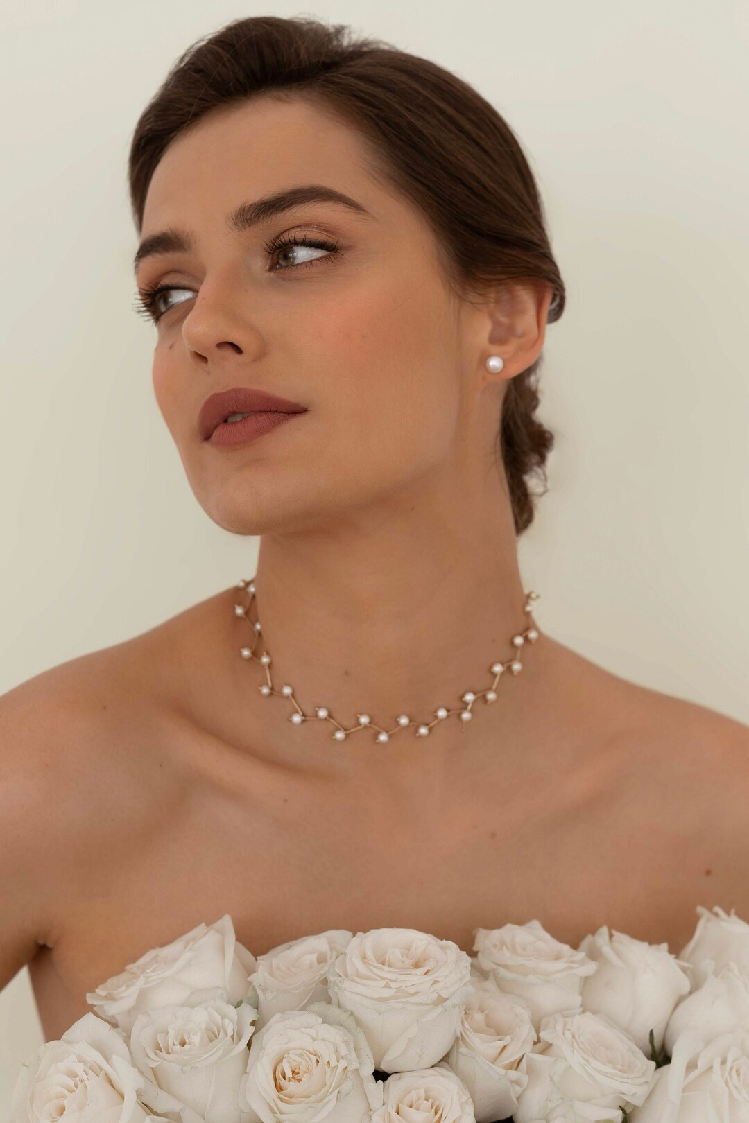 Astro Pearl Floating Necklace - Etsy