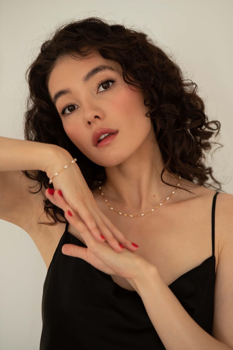 Michelle Rice Pearl Necklace - Etsy