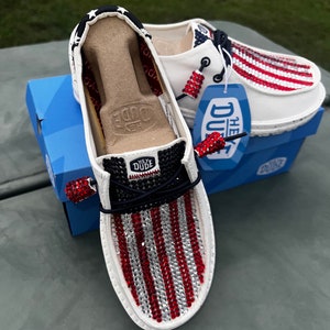 American Flag Hey Dudes - Etsy