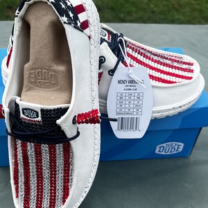 American Flag Hey Dudes - Etsy