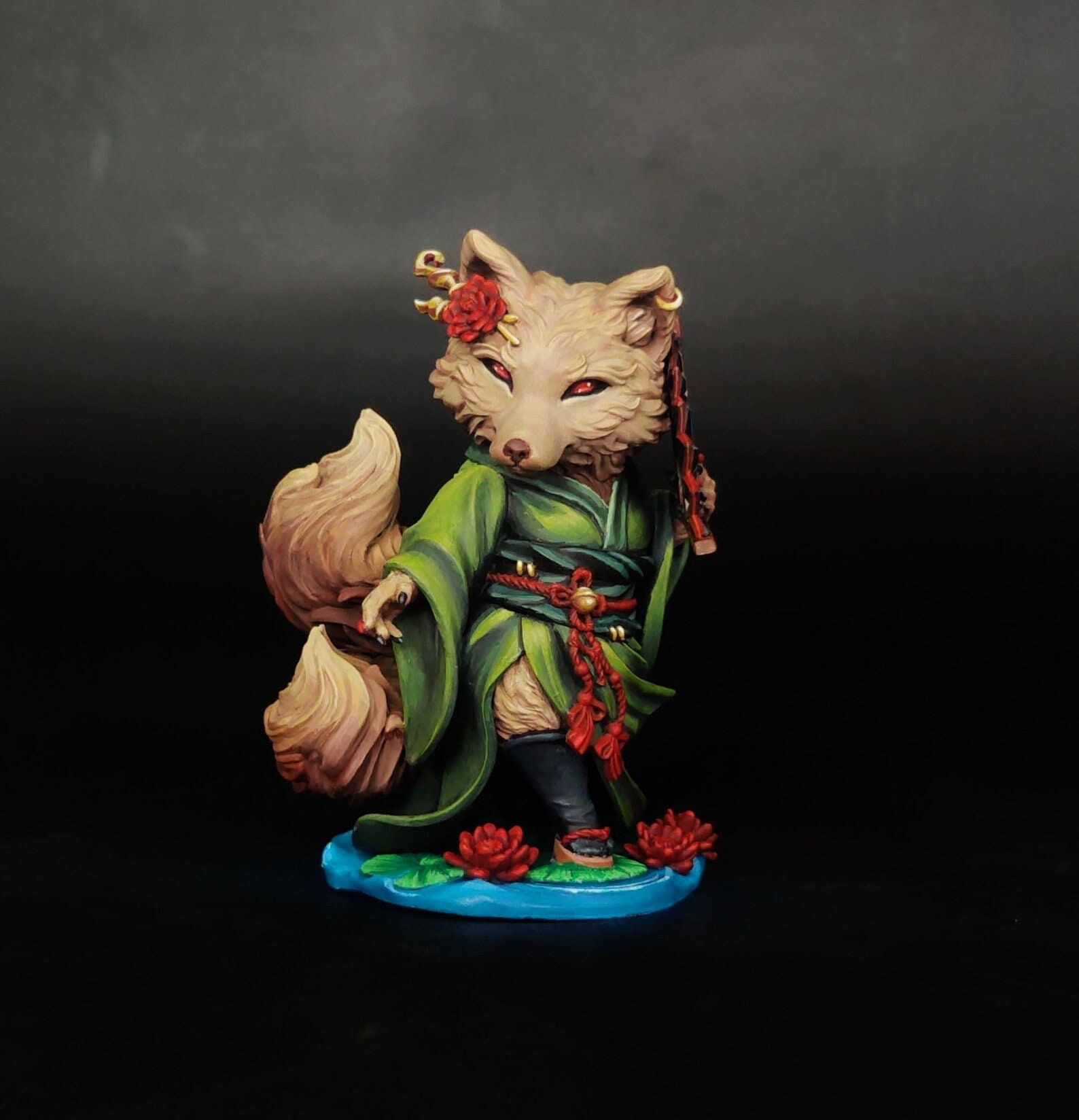 Blood Carrot Knights' Kitsune Magic Fox Figure From Japan - Etsy
