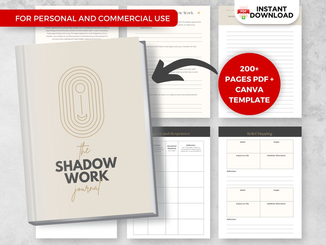 Ultimate Shadow Work Journal Kit: Includes 50 Affirmation Cards ...