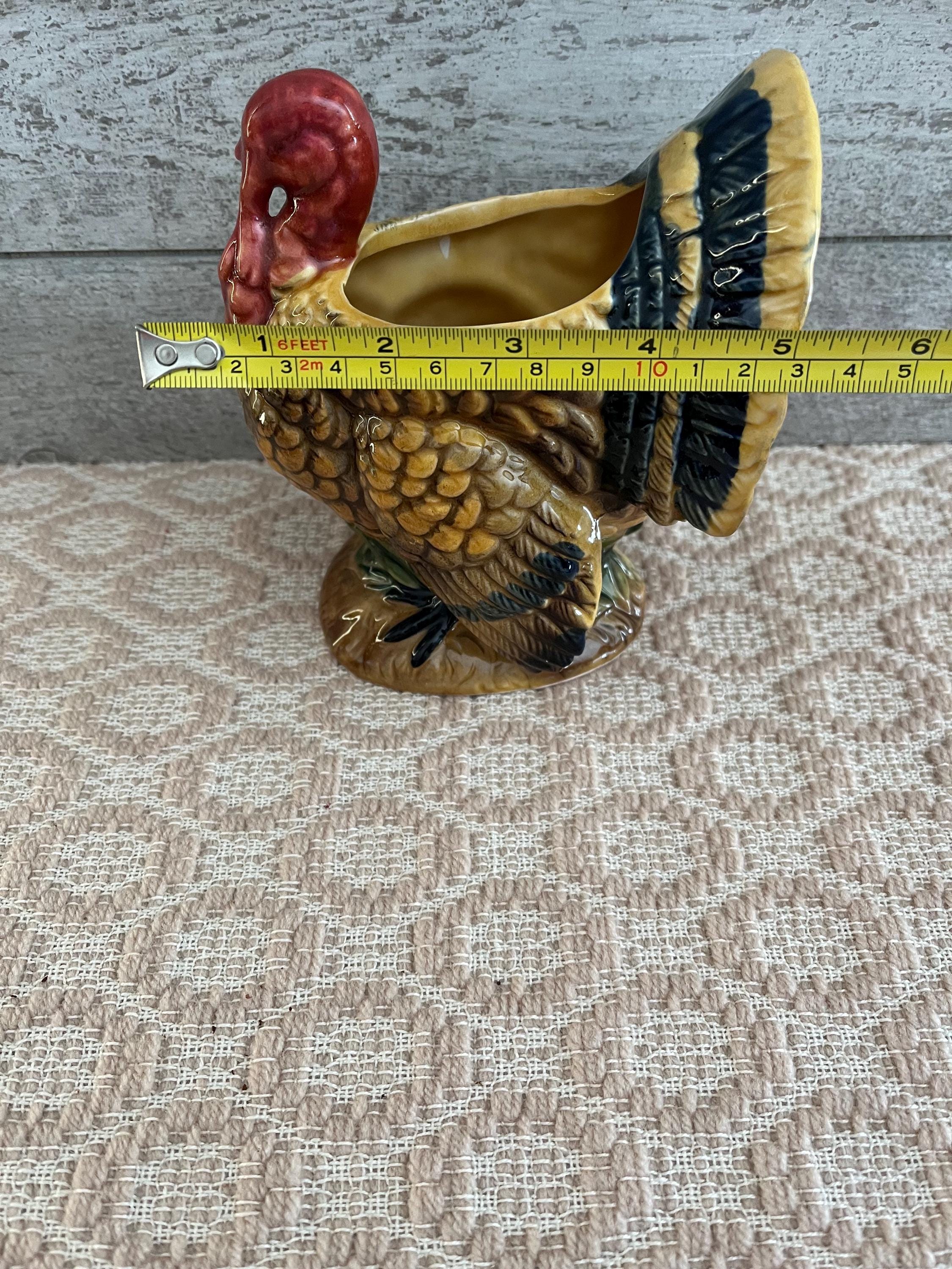 Vintage Ceramic Turkey Planter NAPCOWARE Import Japan 7478 - Etsy